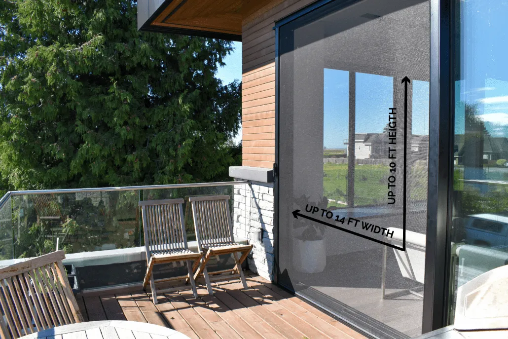 Large Entry Retractable Screens in Oakville - Halton Retractable ...